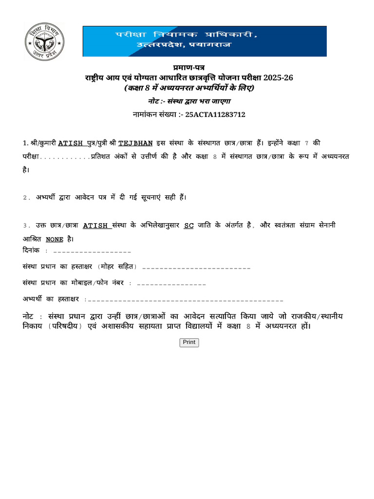 NMMS - Online Form | PDF