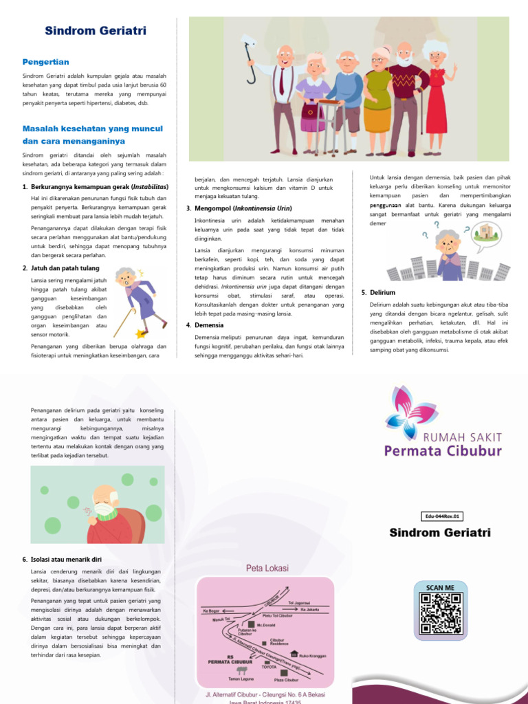 Leaflet - Sindrom Geriatri | PDF
