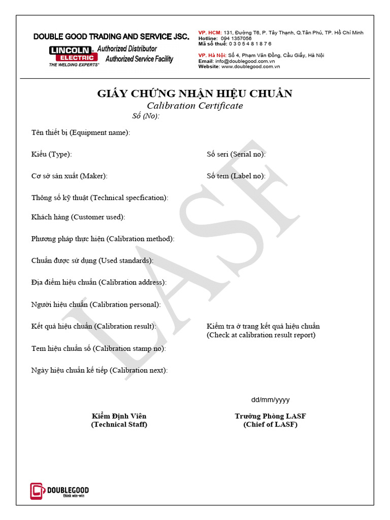 Calibration Certificate | PDF