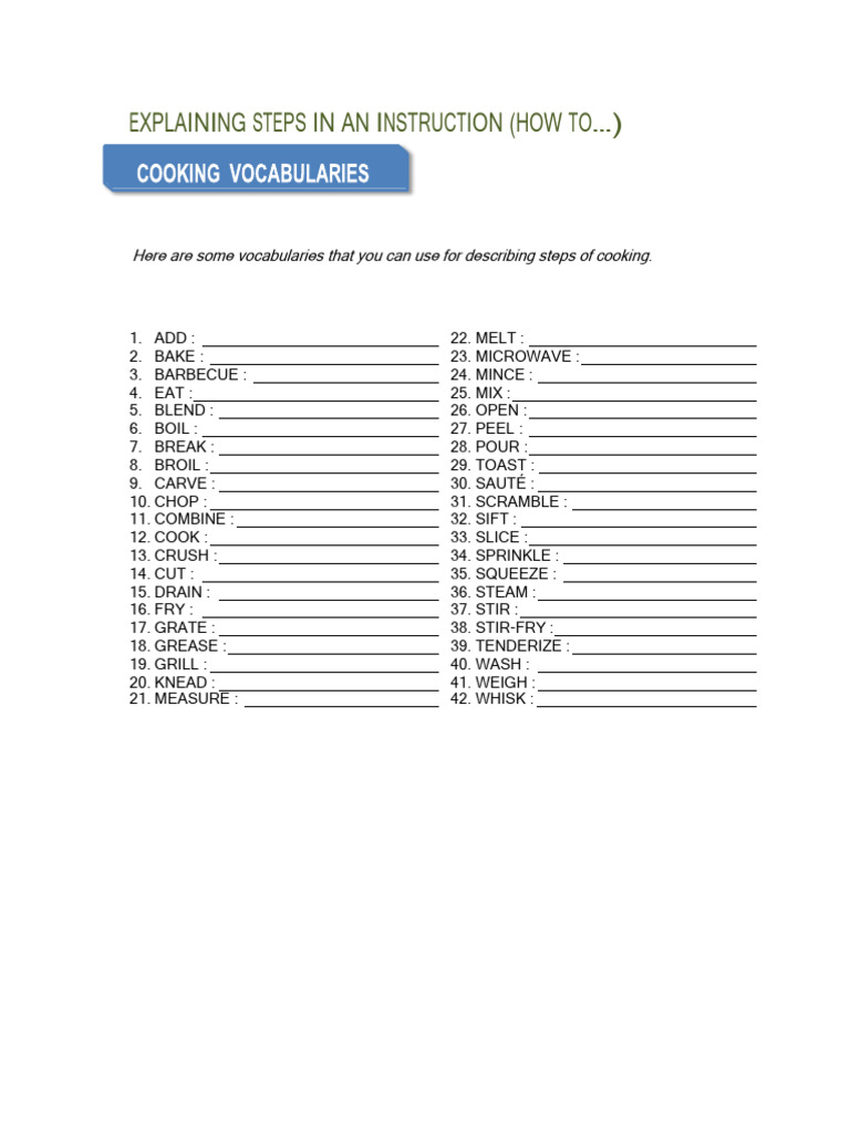 EXPLAINING STEPS IN AN INSTRUCTION | PDF