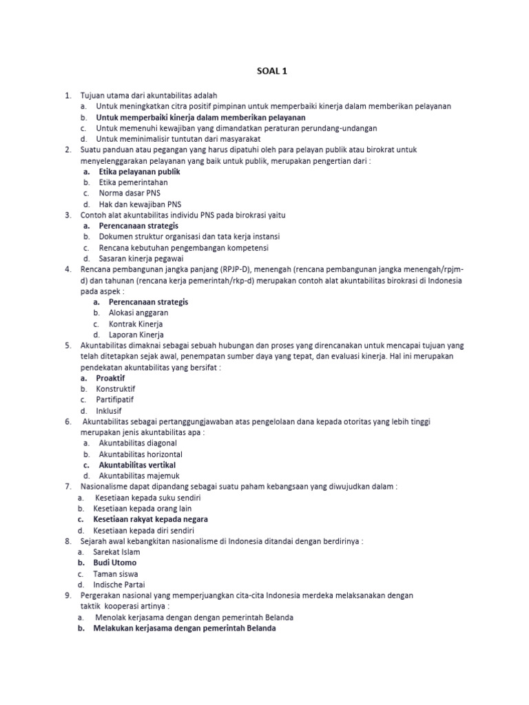 Contoh Belajar Soal MOO | PDF