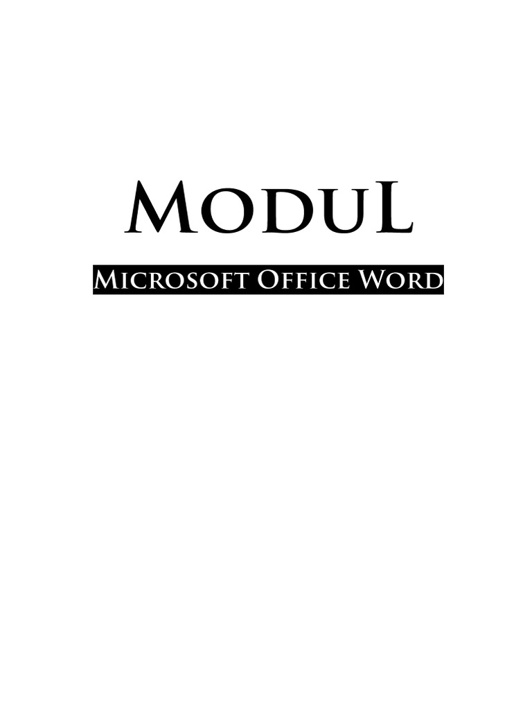 Modul Ms Office Word | PDF