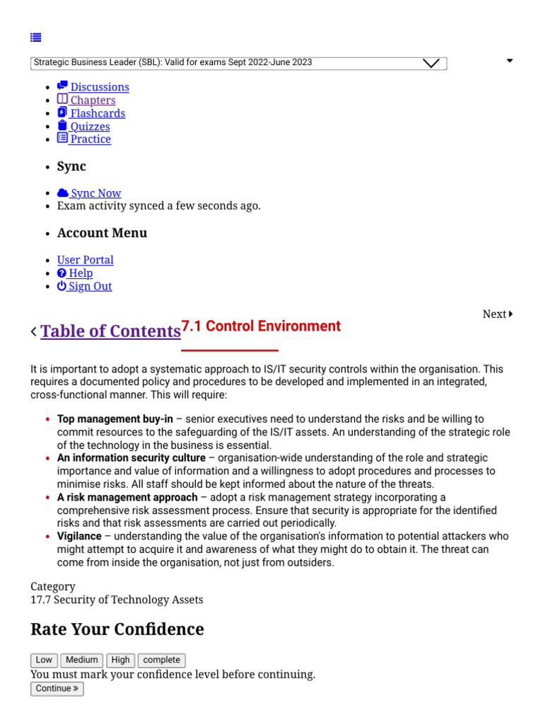 Section _ 17.7 Security of Technology Assets _ ACCA Study Hub | PDF