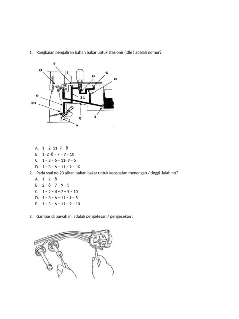 Soal Ulangan Harian Engine | PDF