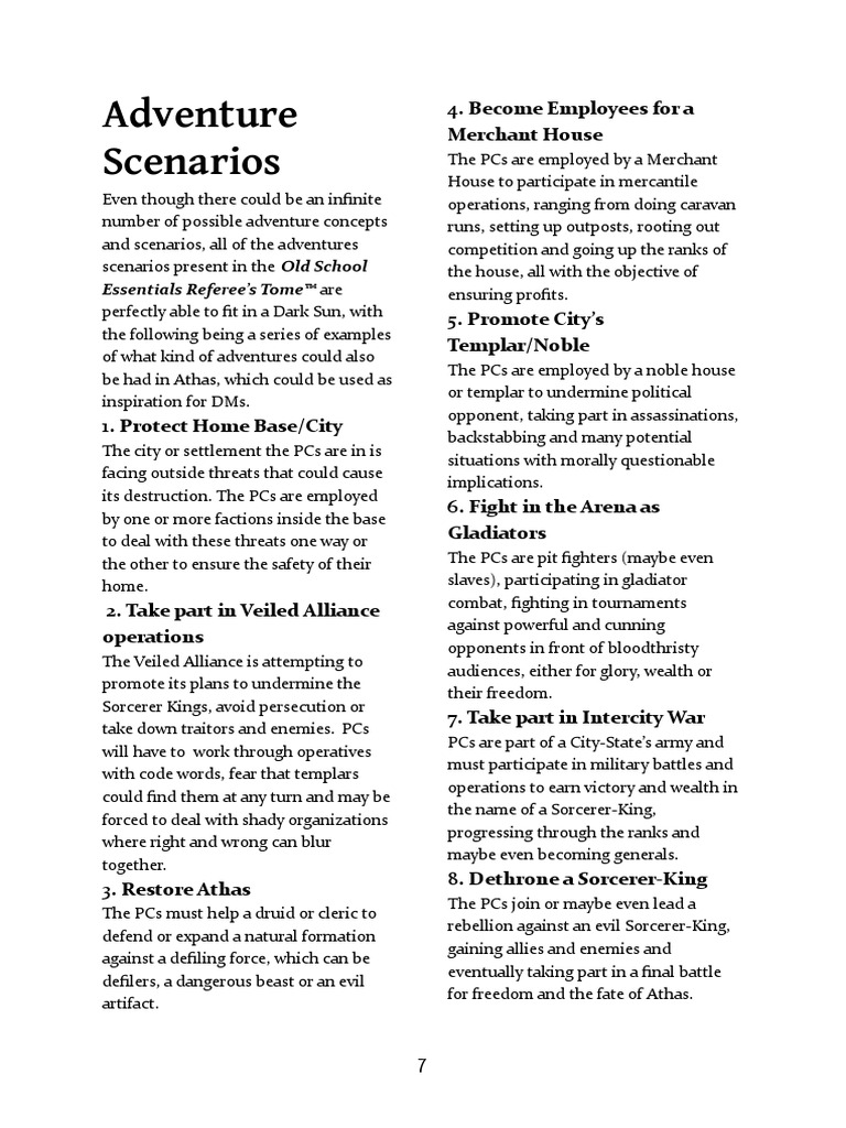 Dark Sun OSE Dungeon Master's Guide-001 | PDF