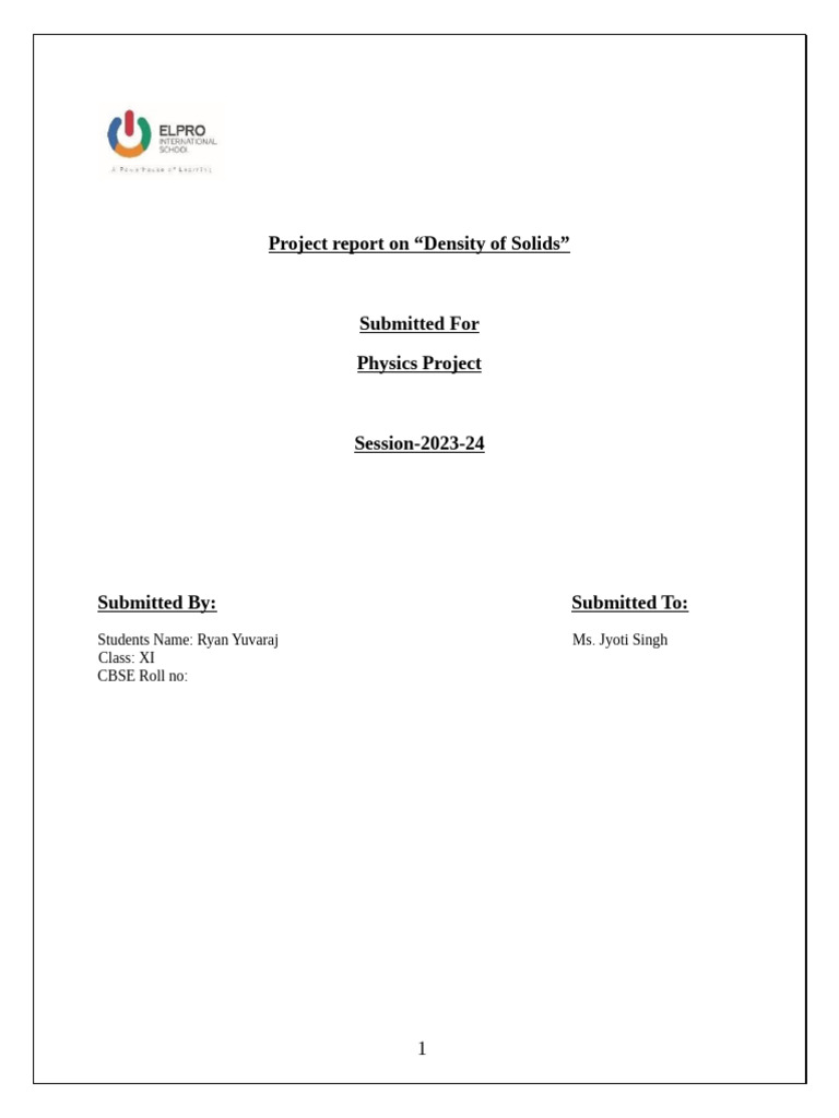 Physics Project Ryan Final | PDF
