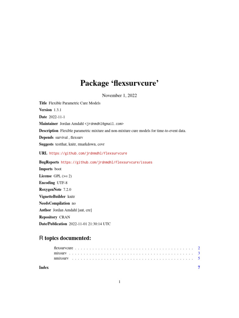 Flex Surv Cure | PDF