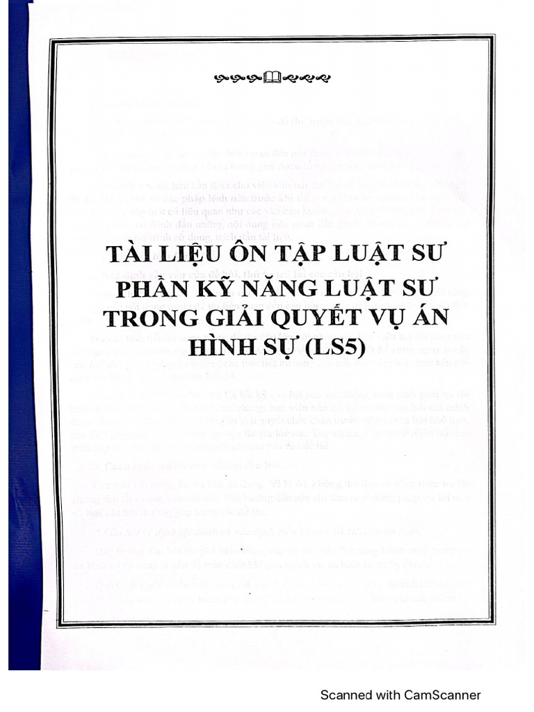 Đề cương ôn thi LS5 | PDF