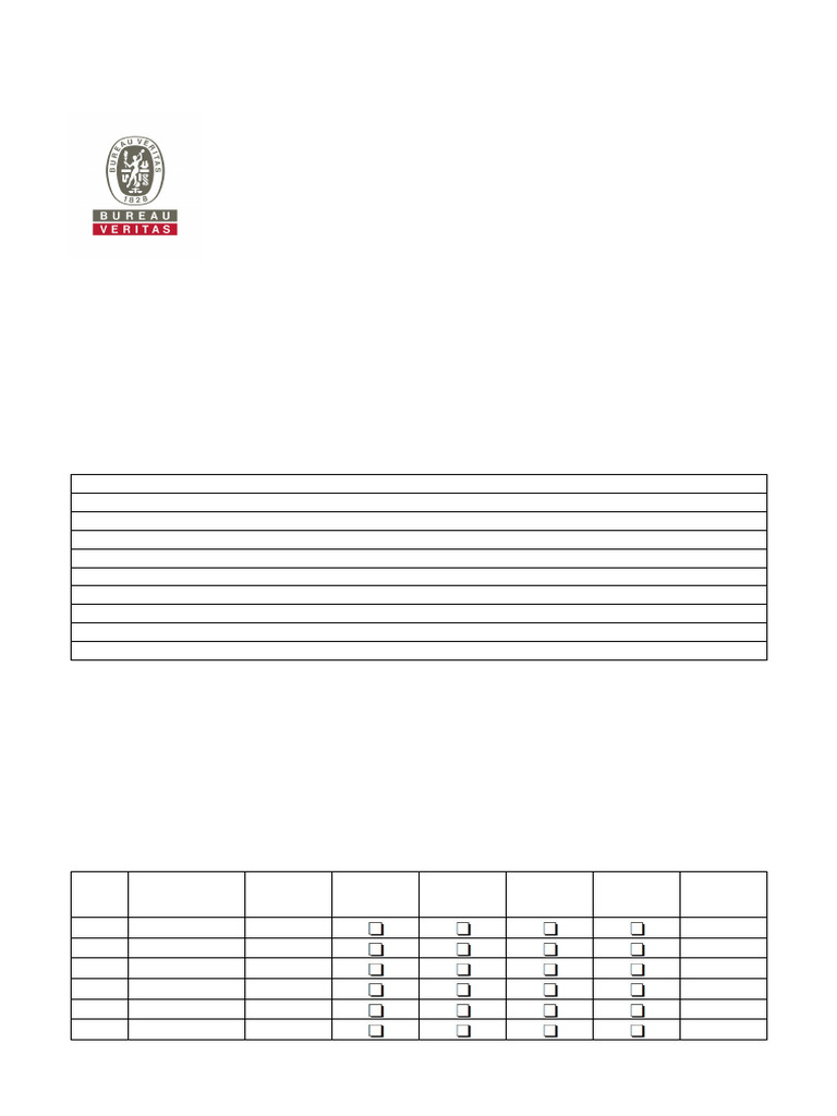 Printed Survey Planning Questionnaire For Chemical Tanker | PDF
