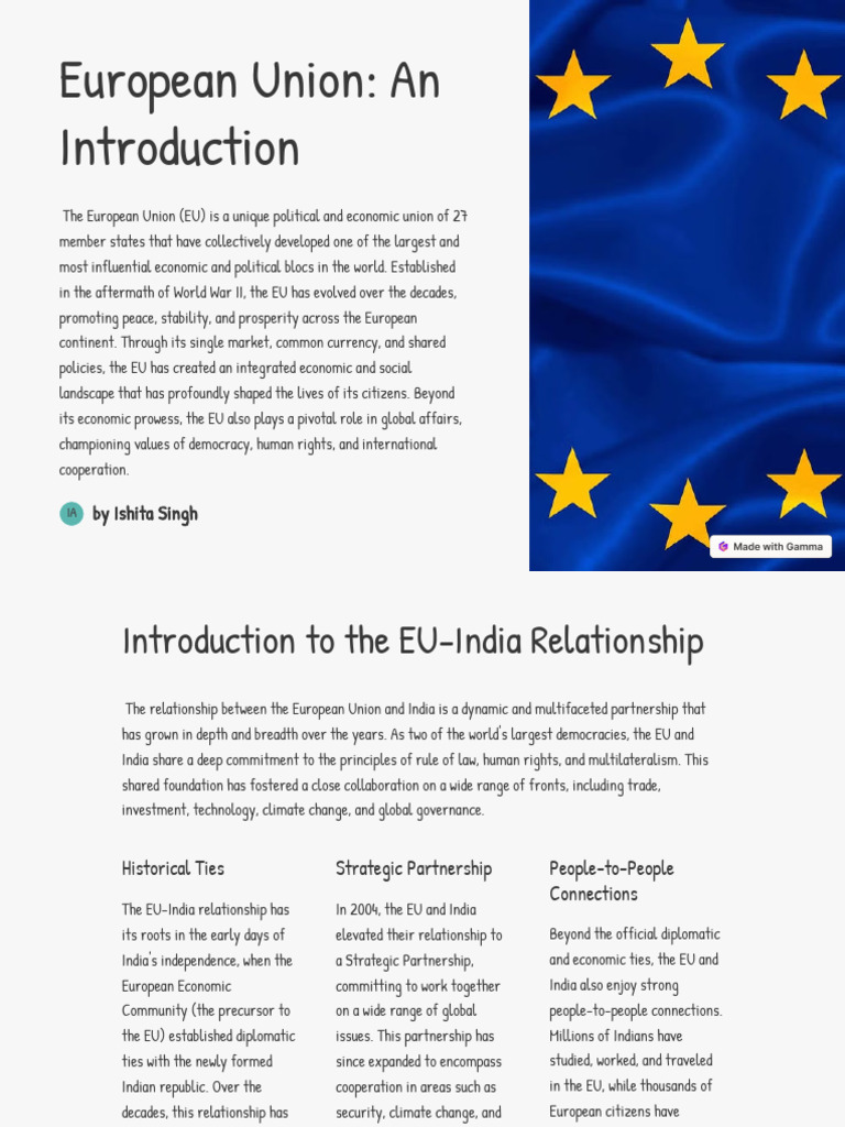 European-Union-An-Introduction | PDF