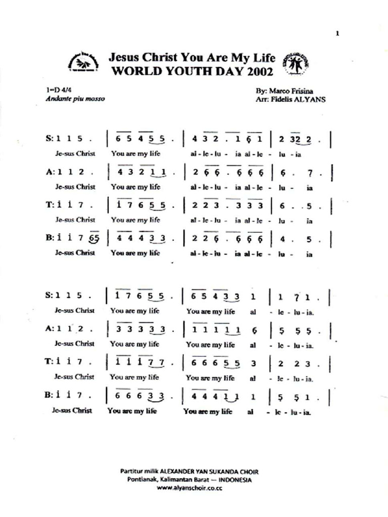 Jesus Christ You Are My Life | PDF