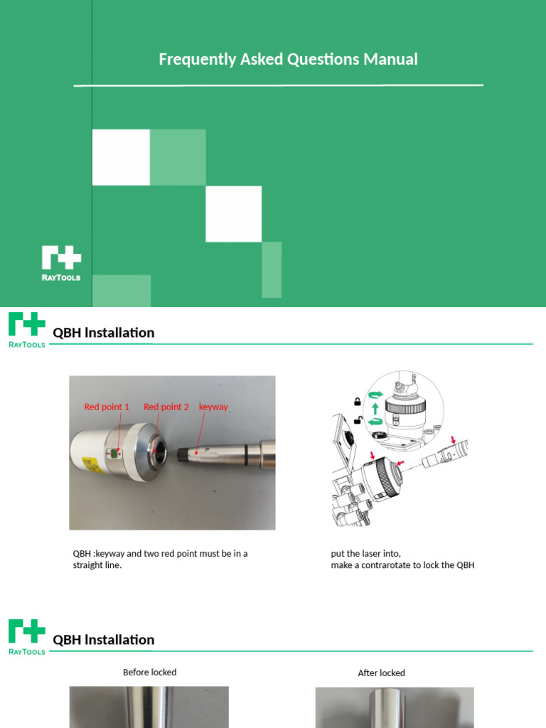 FAQ Manual-V2.1(1) Raytool Head Maintenance | PDF