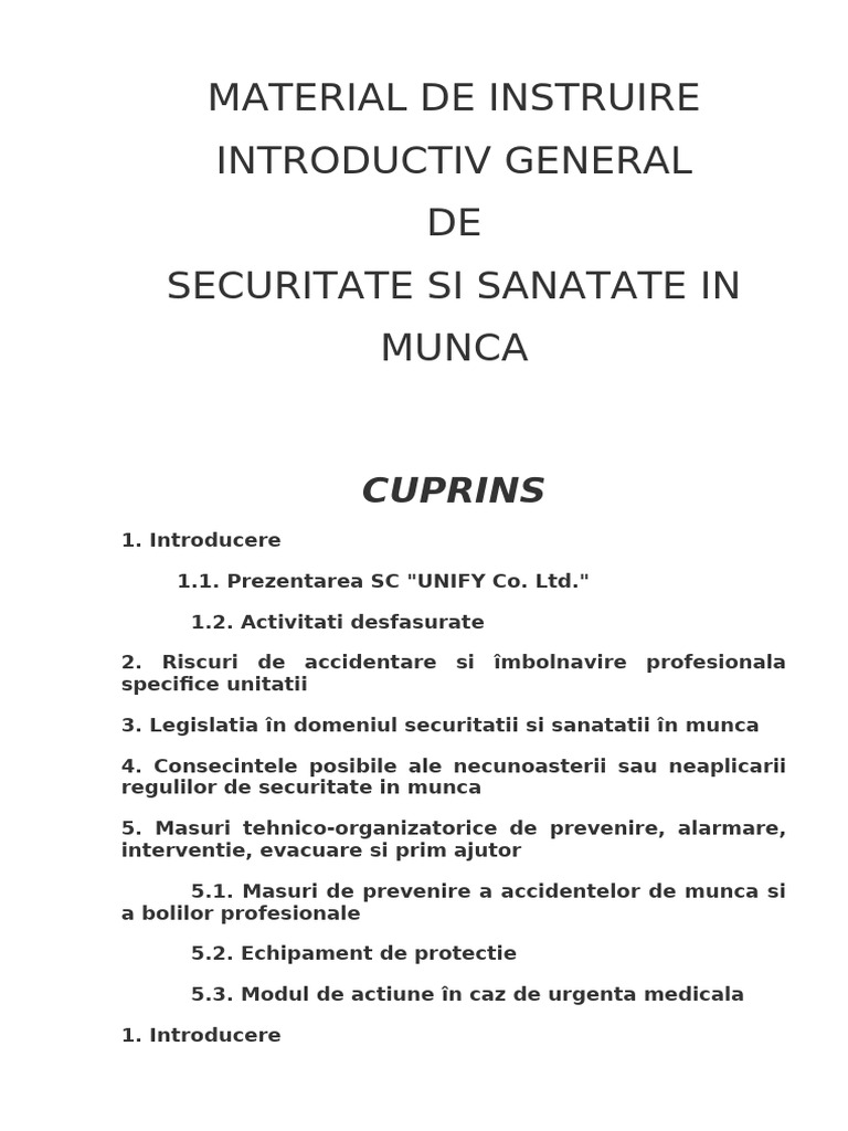 Material de Instruire | PDF