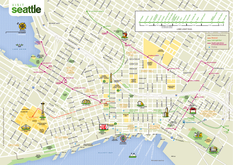 Map Seattle Downtown 2024 | PDF