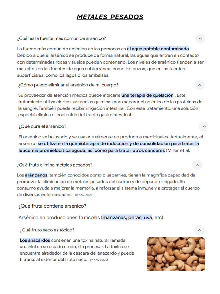 Metales Pesados | PDF