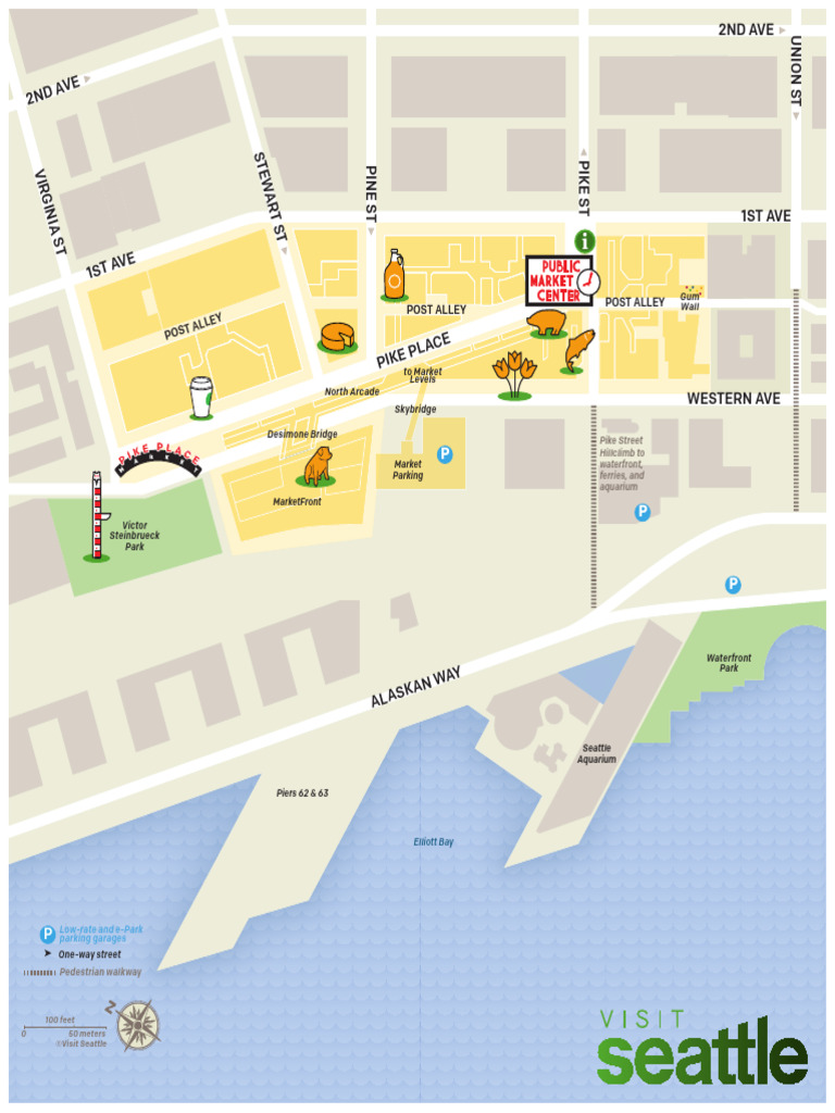 Seattle Map PikePlaceMarket 2024 | PDF