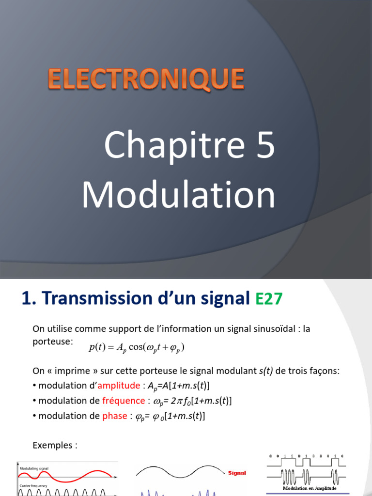 E5 Modulation Demodulation | PDF