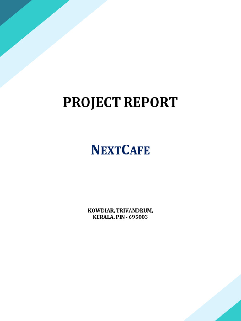 Project Report - Restaurant | PDF