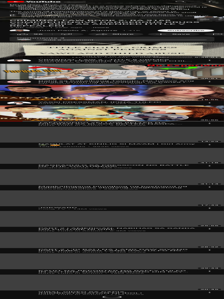 Criminal Law Book 2 Ra 9165 Comprehensive Dangerous Drugs Act of 2002 As Amended (Title V ...