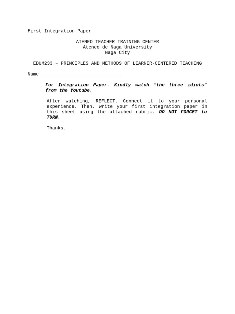 First-Integration-Paper | PDF