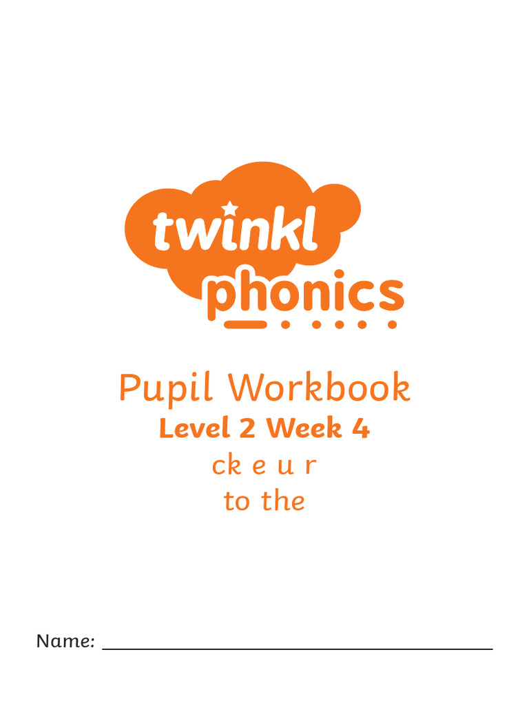 Level 2 Phonics Workbook: Week 4 | PDF