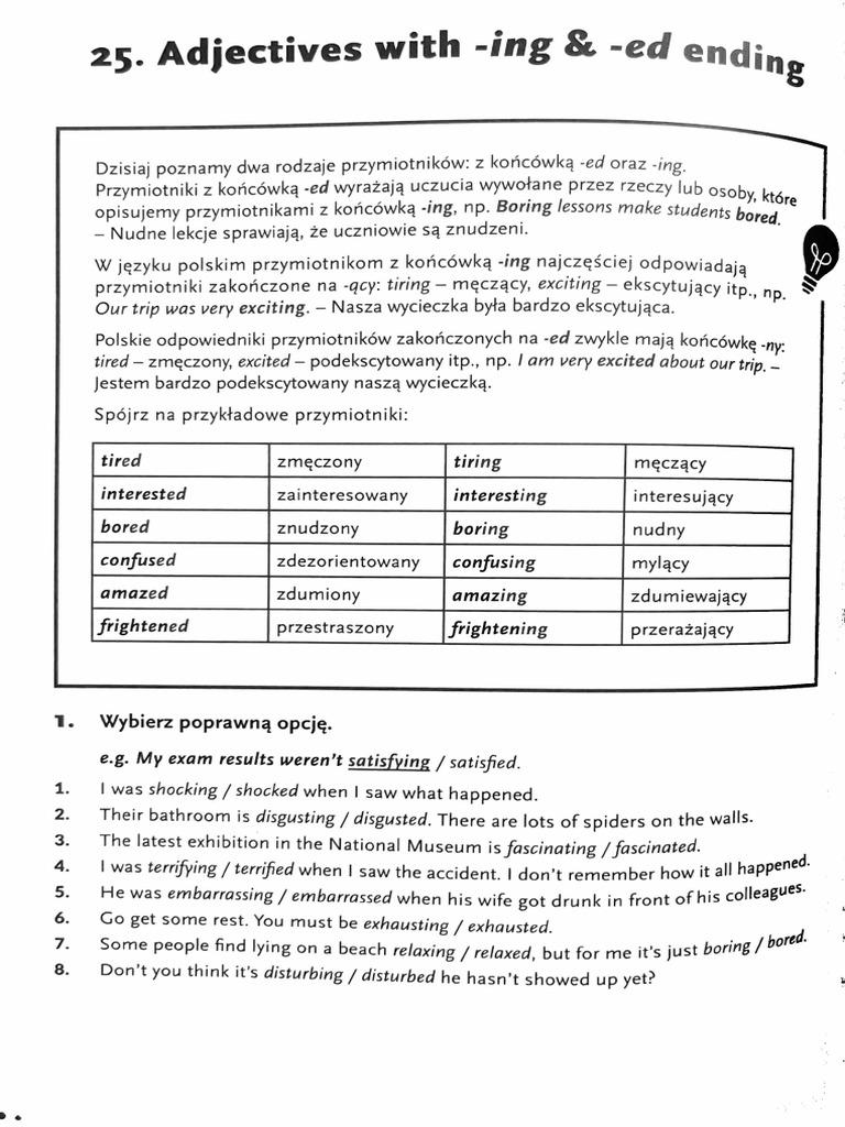 Ed Ing Adjectives-2 | PDF