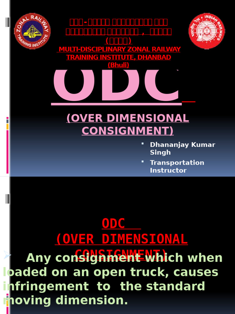 ODC (Over Dimension Consignment) | PDF