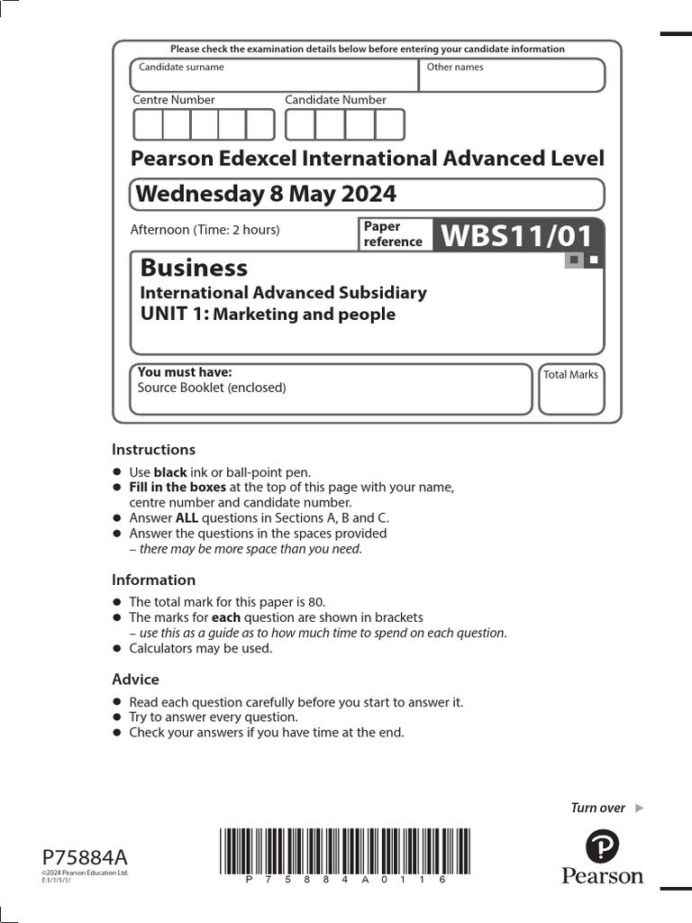 Unit 1 - Exam Paper | PDF