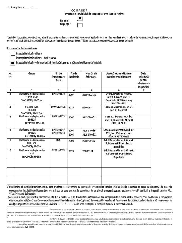 Formularul de Comanda in Format Microsoft Word 2 | PDF
