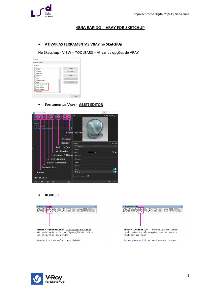 Professor Guia Rapido Vray 20240523181655 | PDF