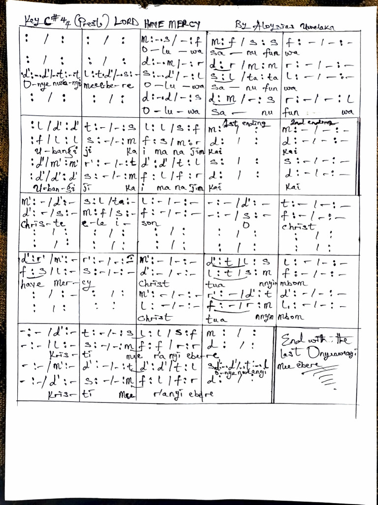 LHM & Glory To God. Aloysius Uwalaka | PDF