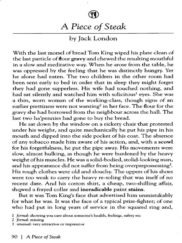 A Piece of Steak | PDF