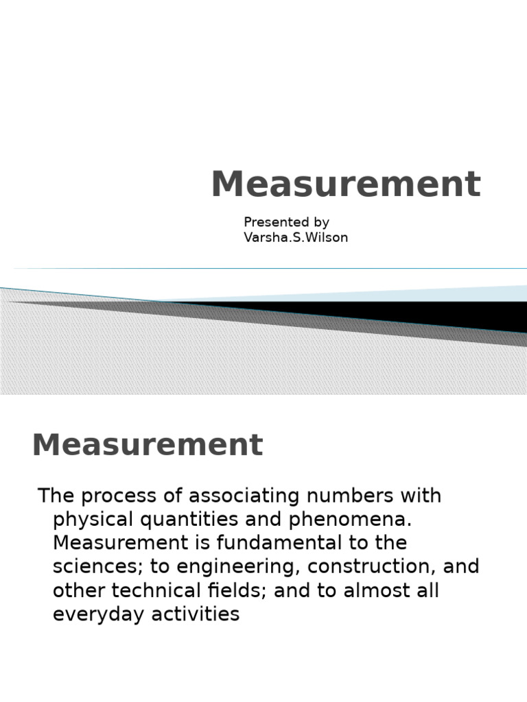 Measurement Pdf