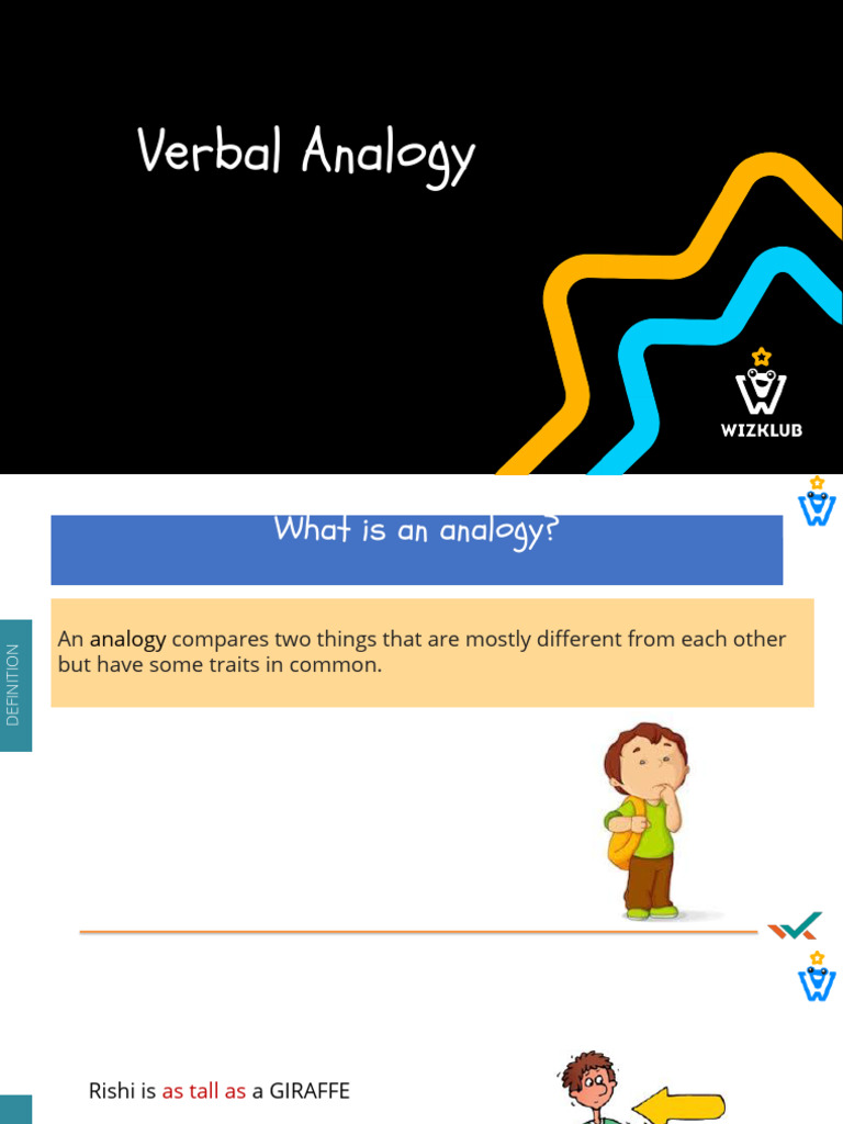 Verbal Analogy G1 2 Pdf Language Arts Discipline