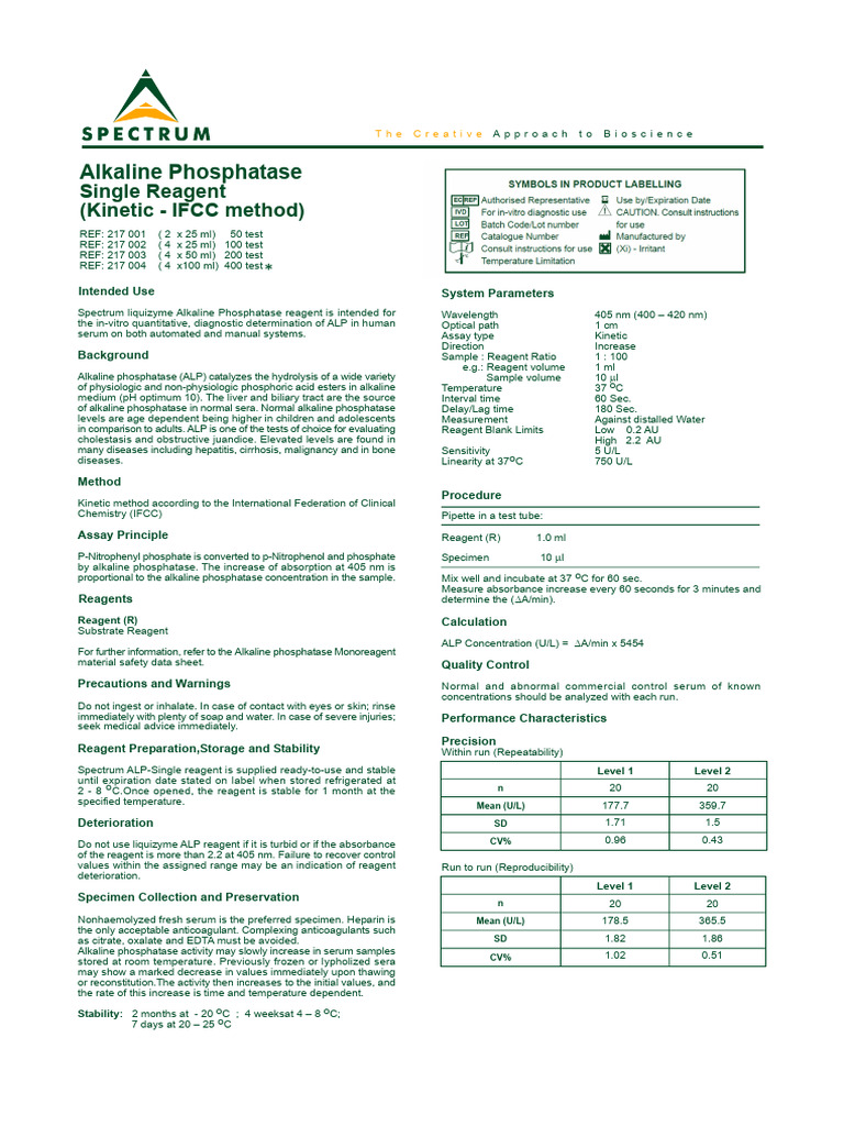 ALP Single Reagent | PDF