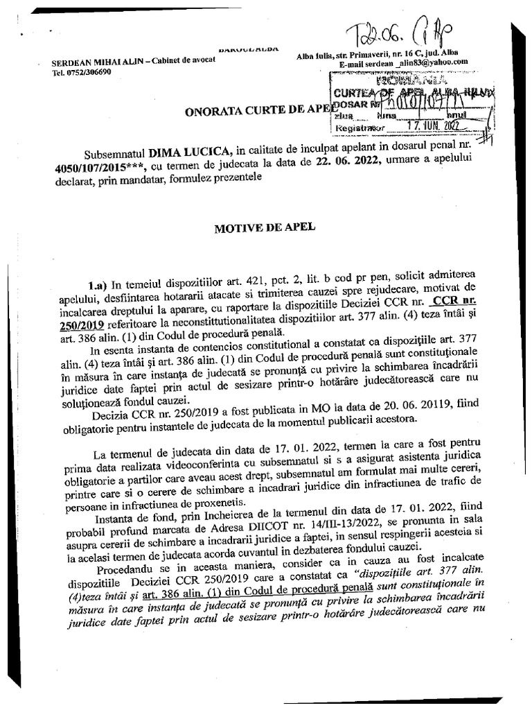 Apel Penal Interesant | PDF