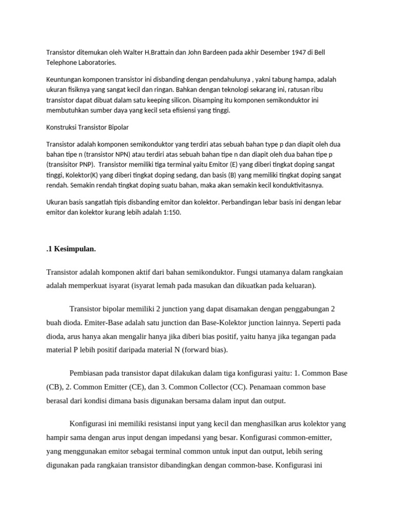 Transistor Pdf