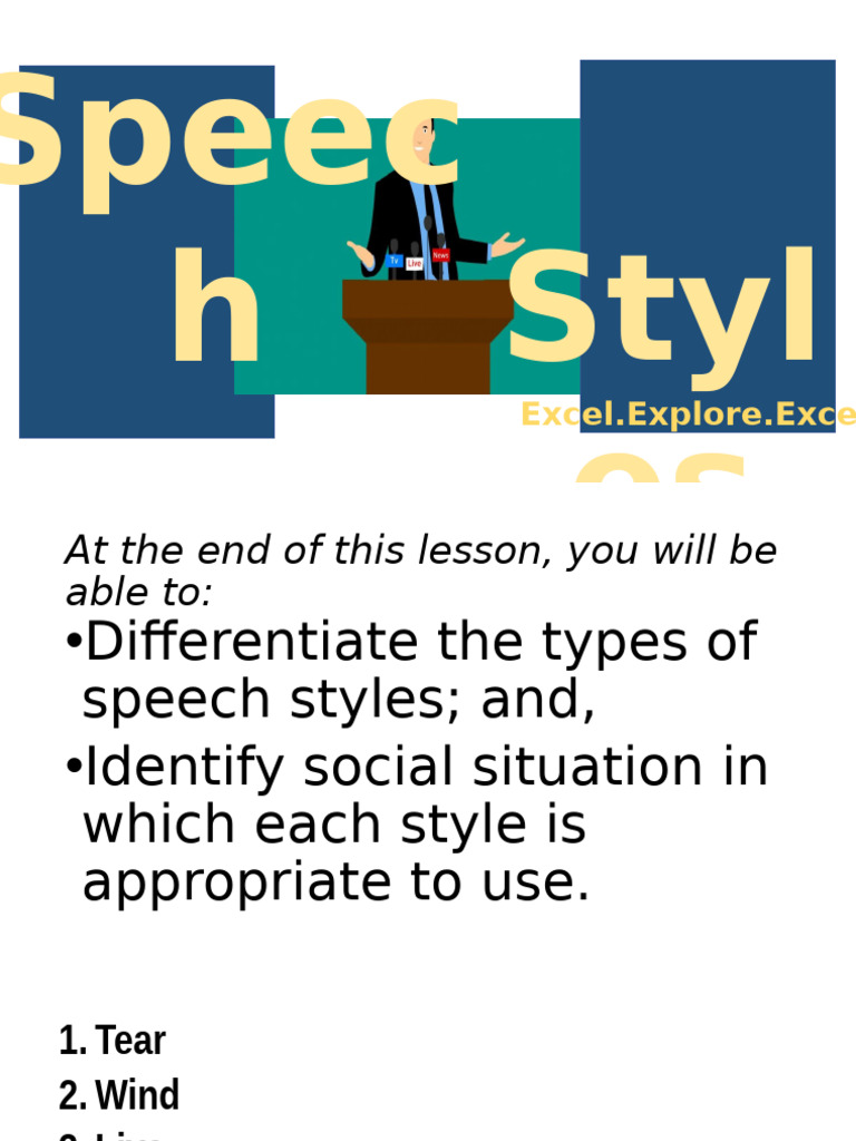 Speech Styles | PDF