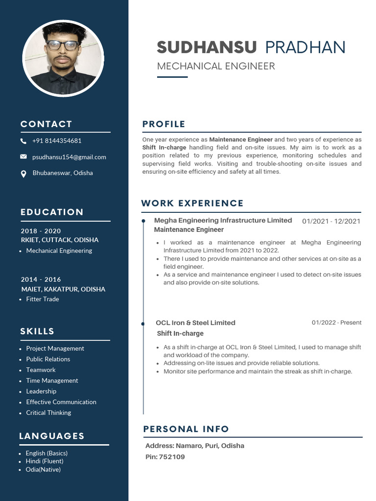 Sudhanshu Pradhan Resume | PDF
