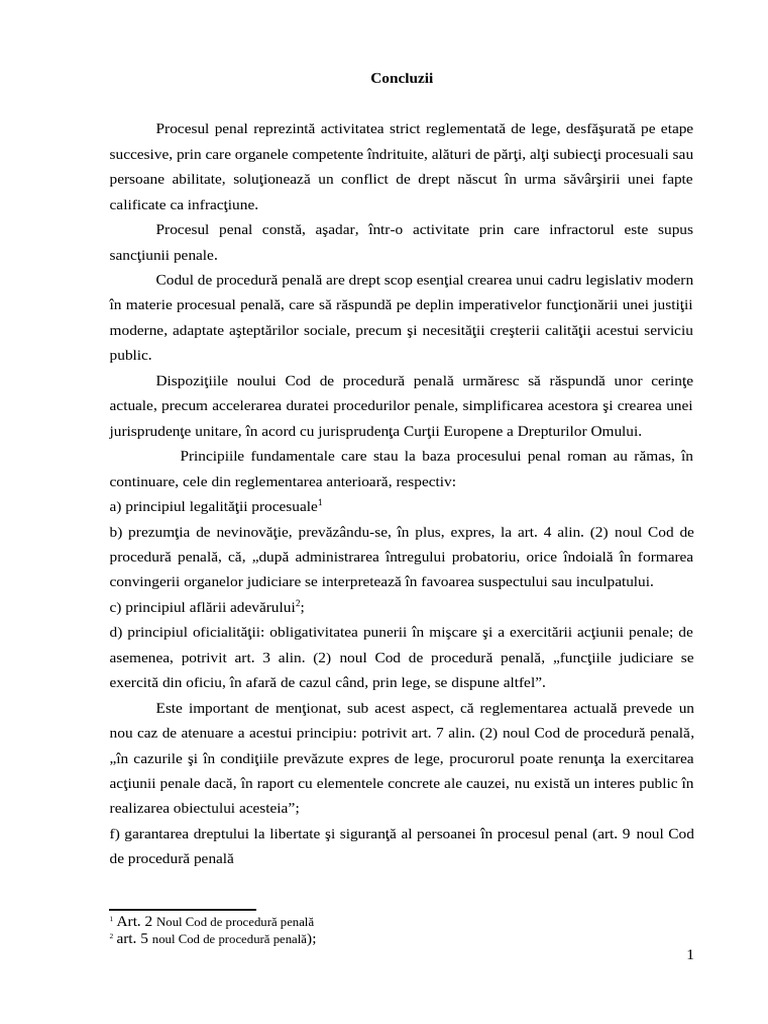 Concluzii | PDF