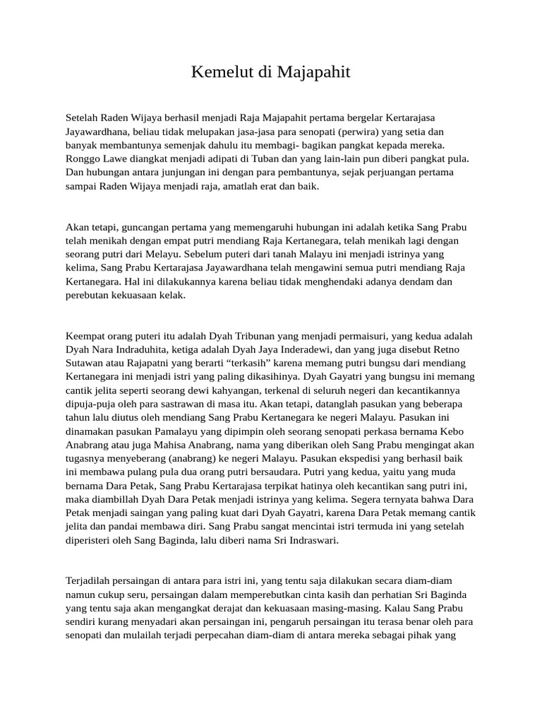 Novel Majapahit | PDF