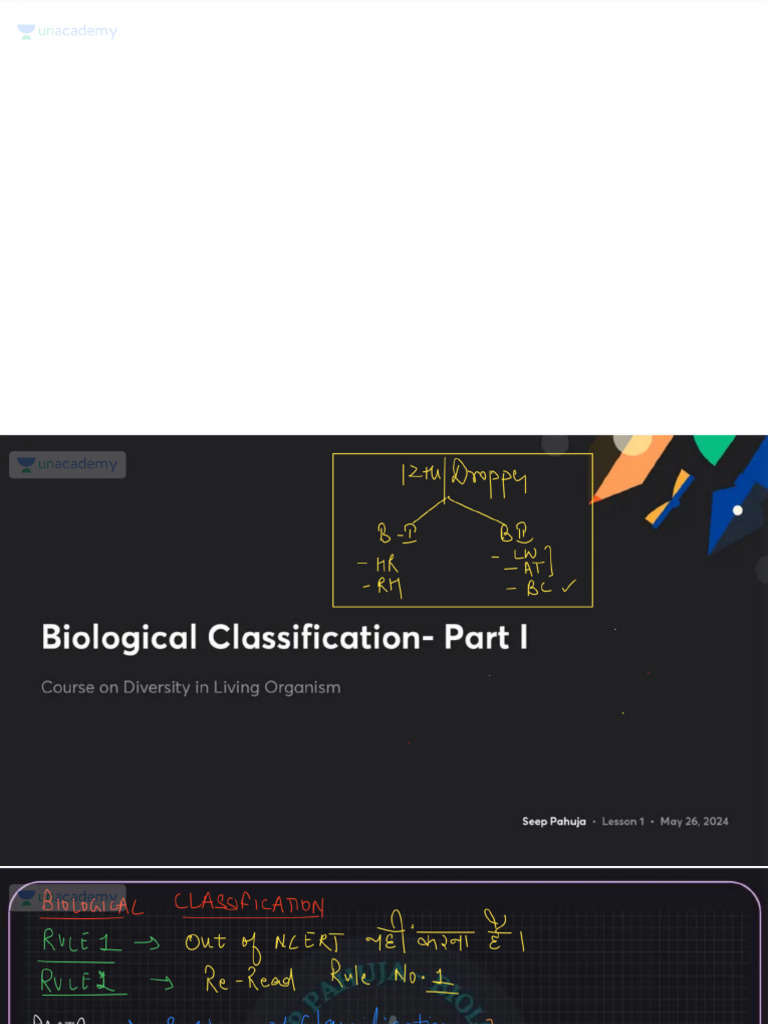 Biological Classification Part I With Anno | PDF