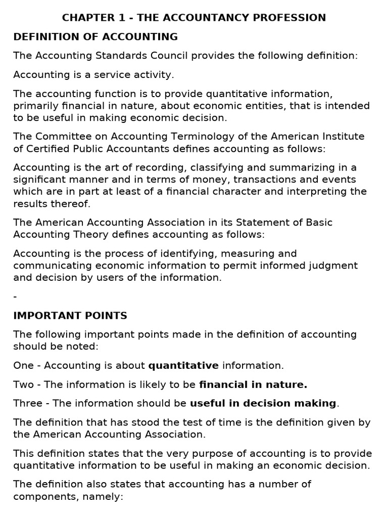 Cfas Chapter 1 | PDF