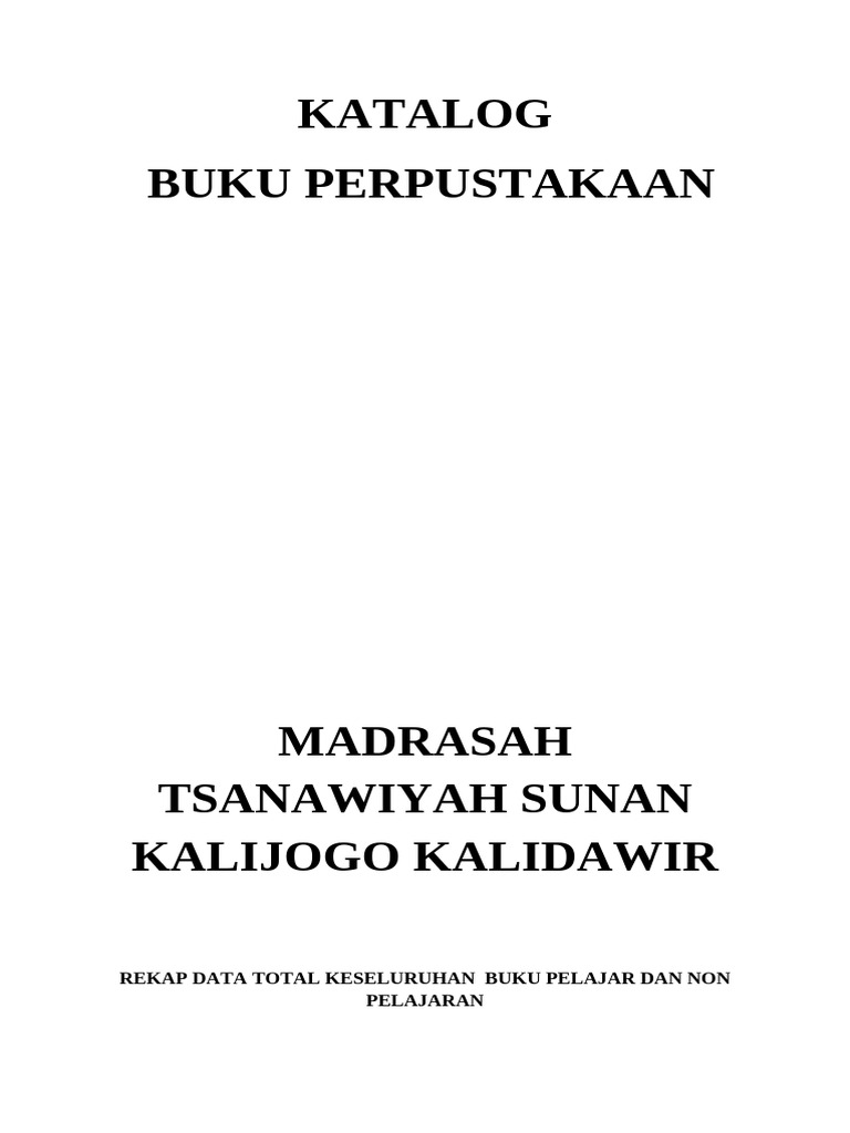 Data Buku Perpus New 2021 | PDF