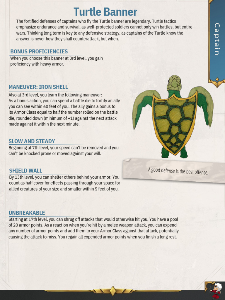 Turtle Banner-Captain | PDF