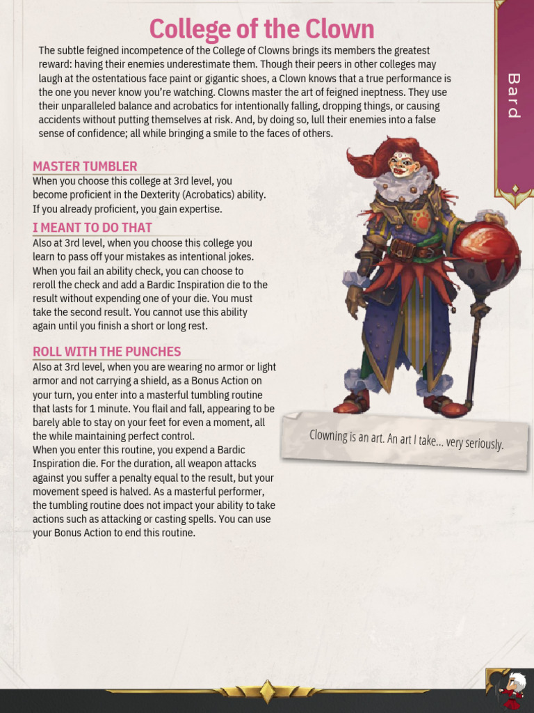 College of the Clown | PDF