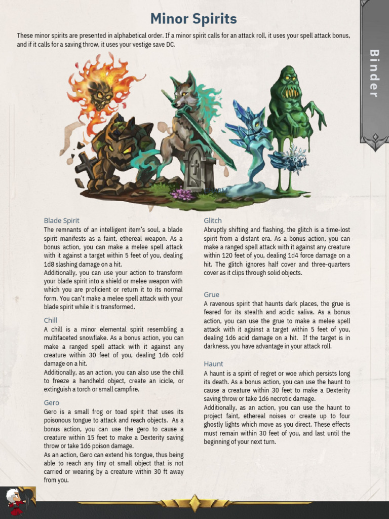 Minor Spirits | PDF