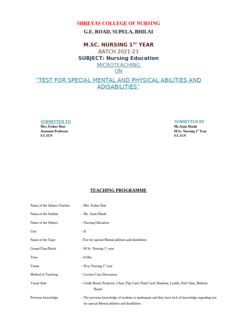 Microteaching 1 Education File | PDF