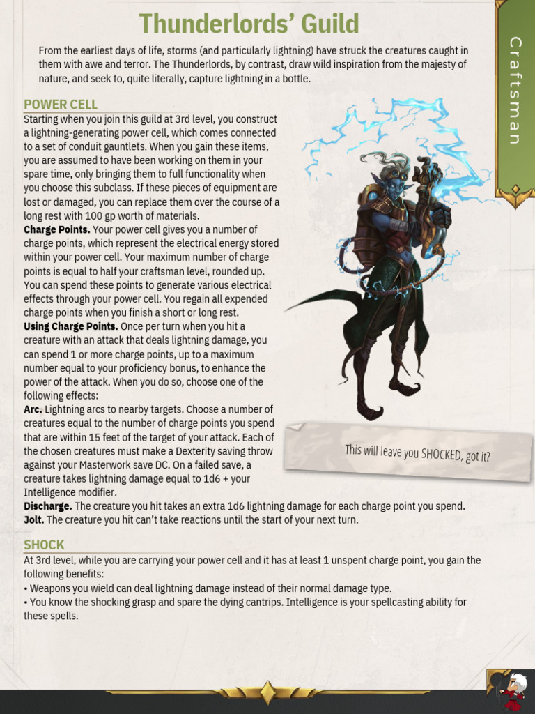 Thunderlords' Guild-Craftsman | PDF