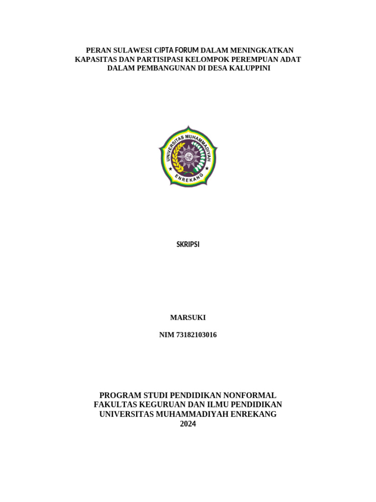 Sampul Skripsi Ukki. | PDF